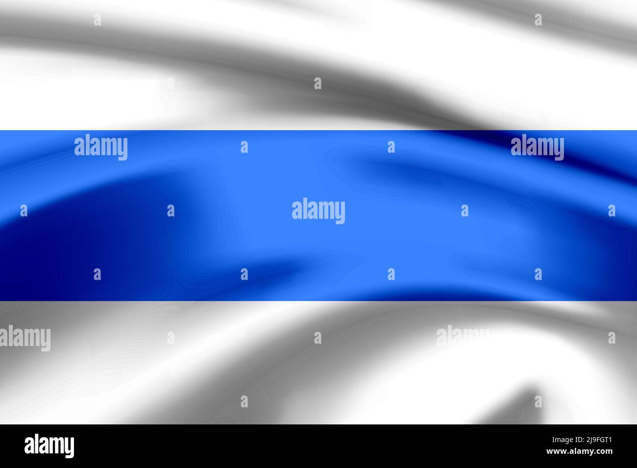 New flag of free Russia. White-blue-white colors. Anti-war movement ...