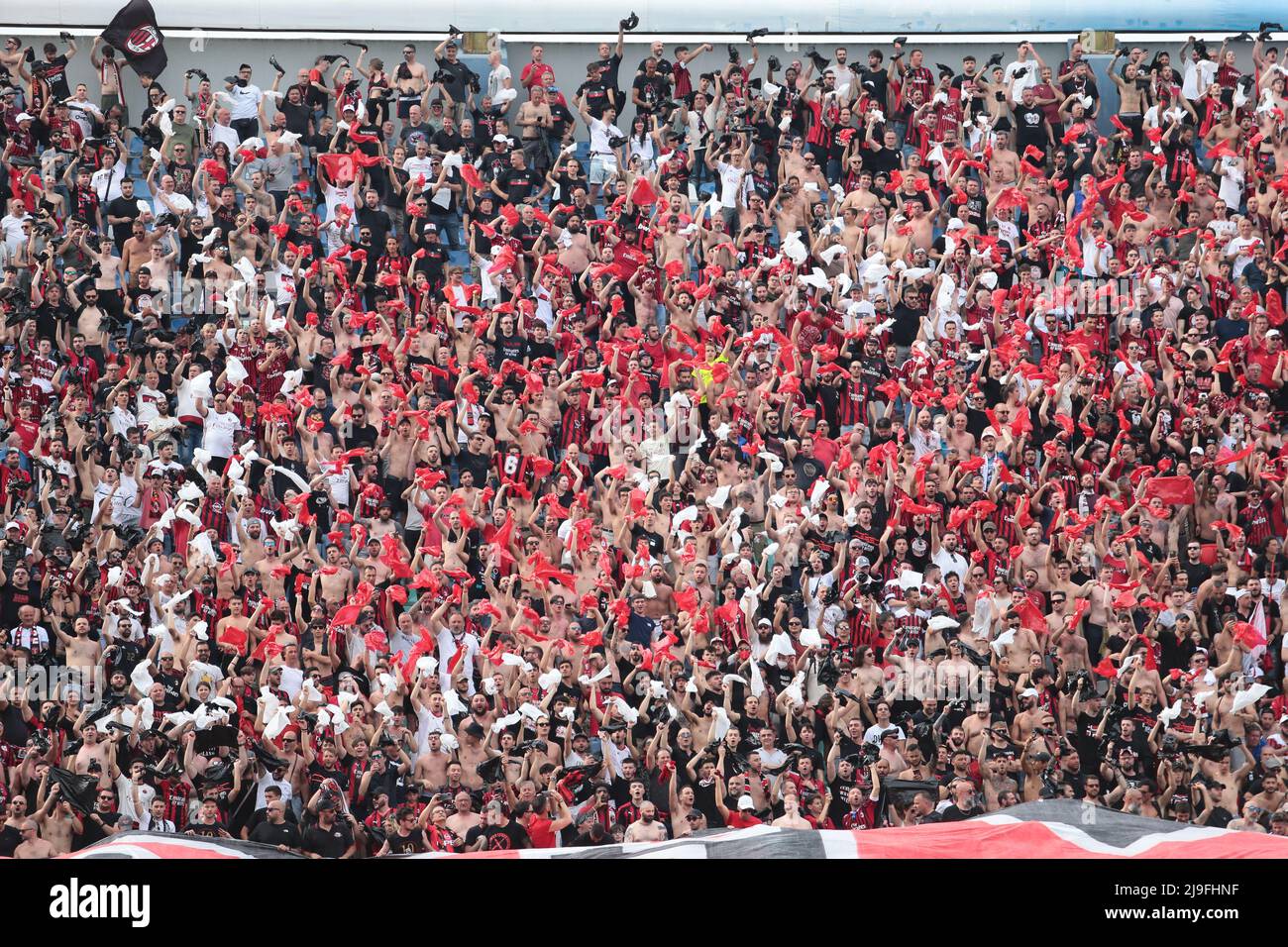 Ac Milans Fans During The Italian Championship Serie A Football Match