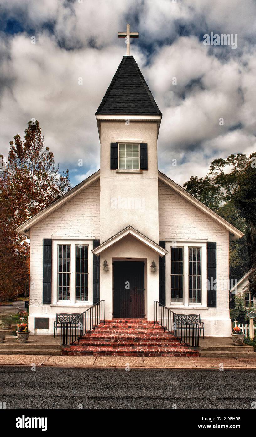 A head on view of St Mary's Island church Stock Photo - Alamy