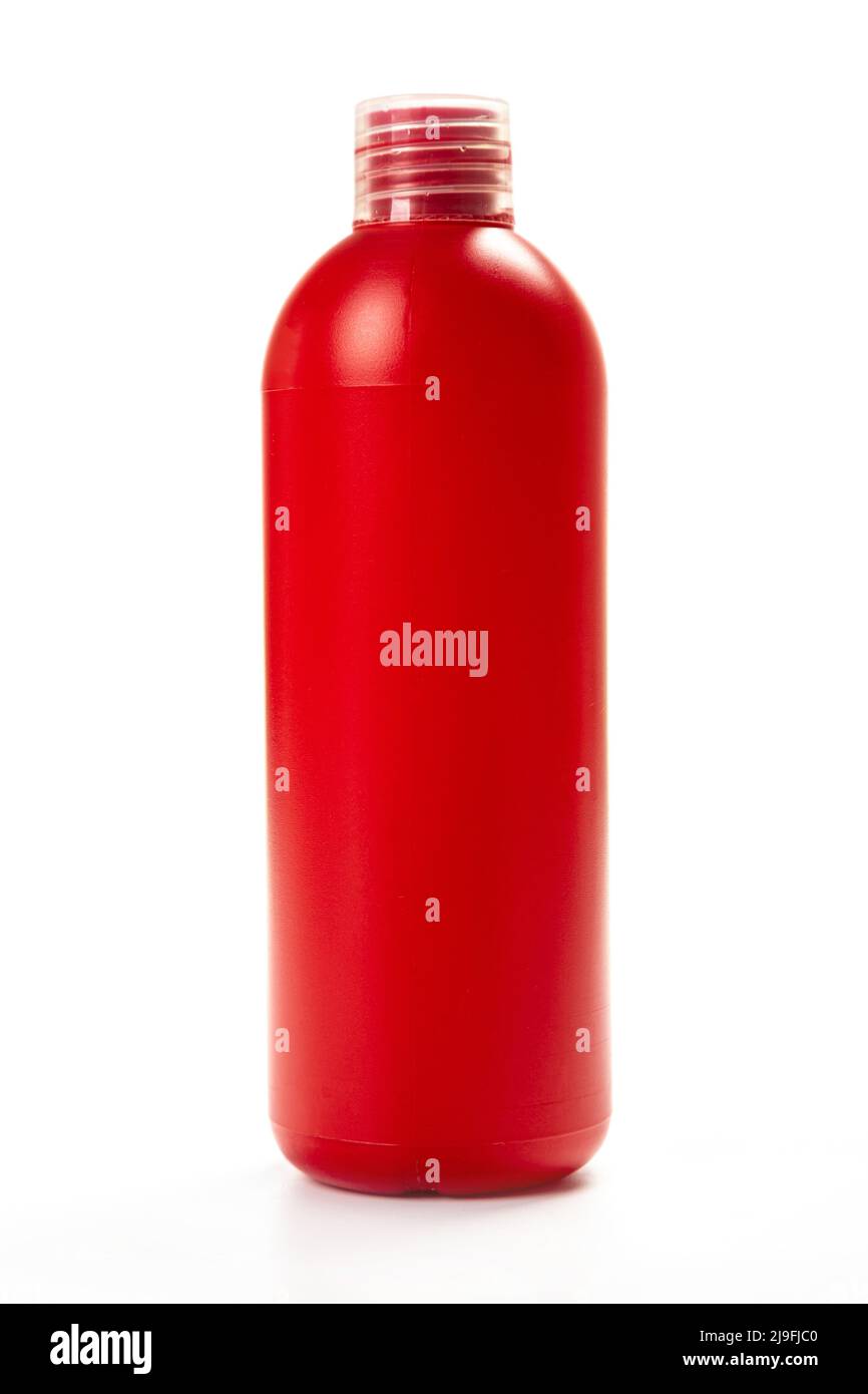 Plastic bottle of cleaning product. Isolated on white background Stock ...