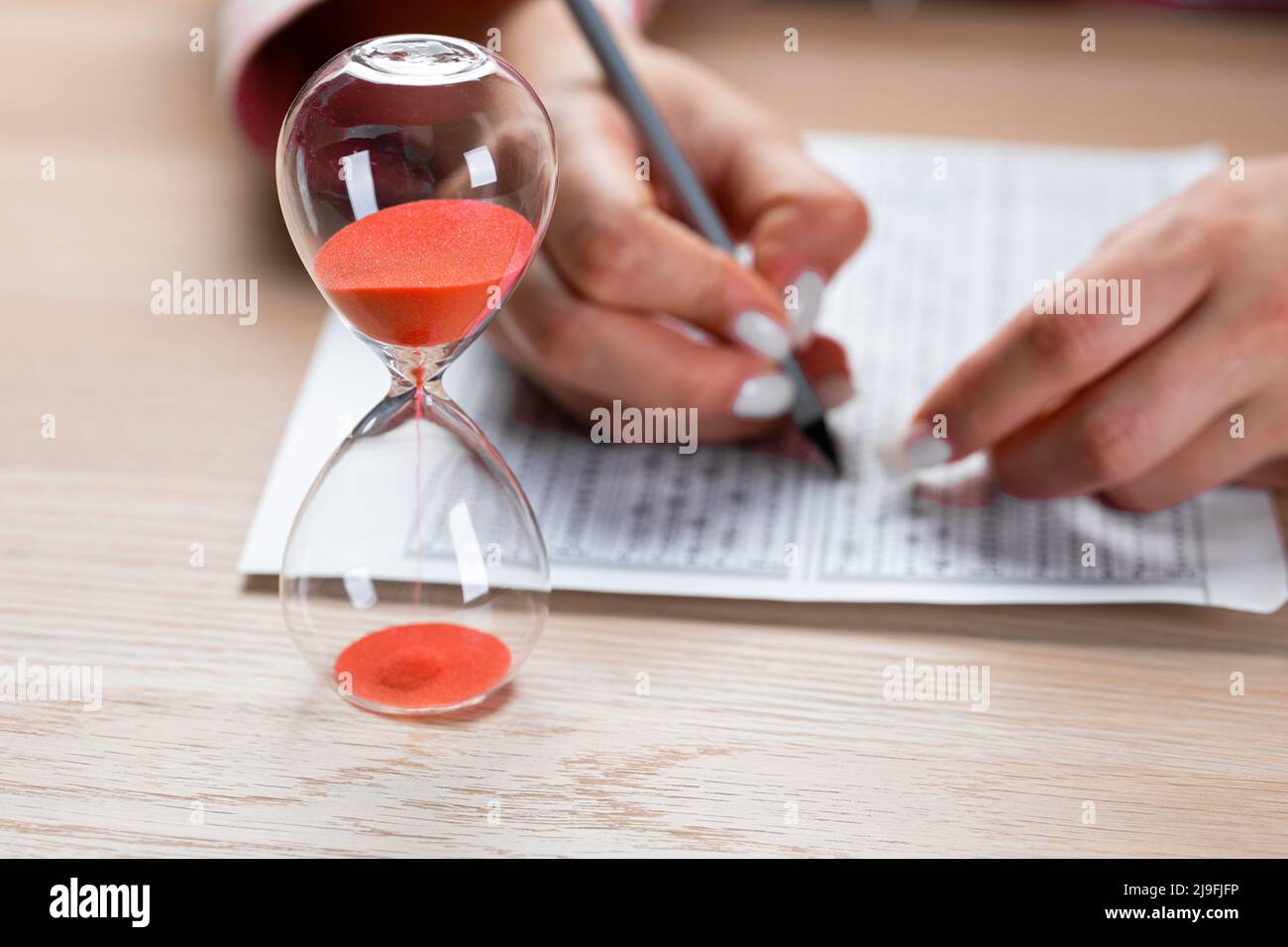 allotted time for exam and student hand testing in exercise and passing ...