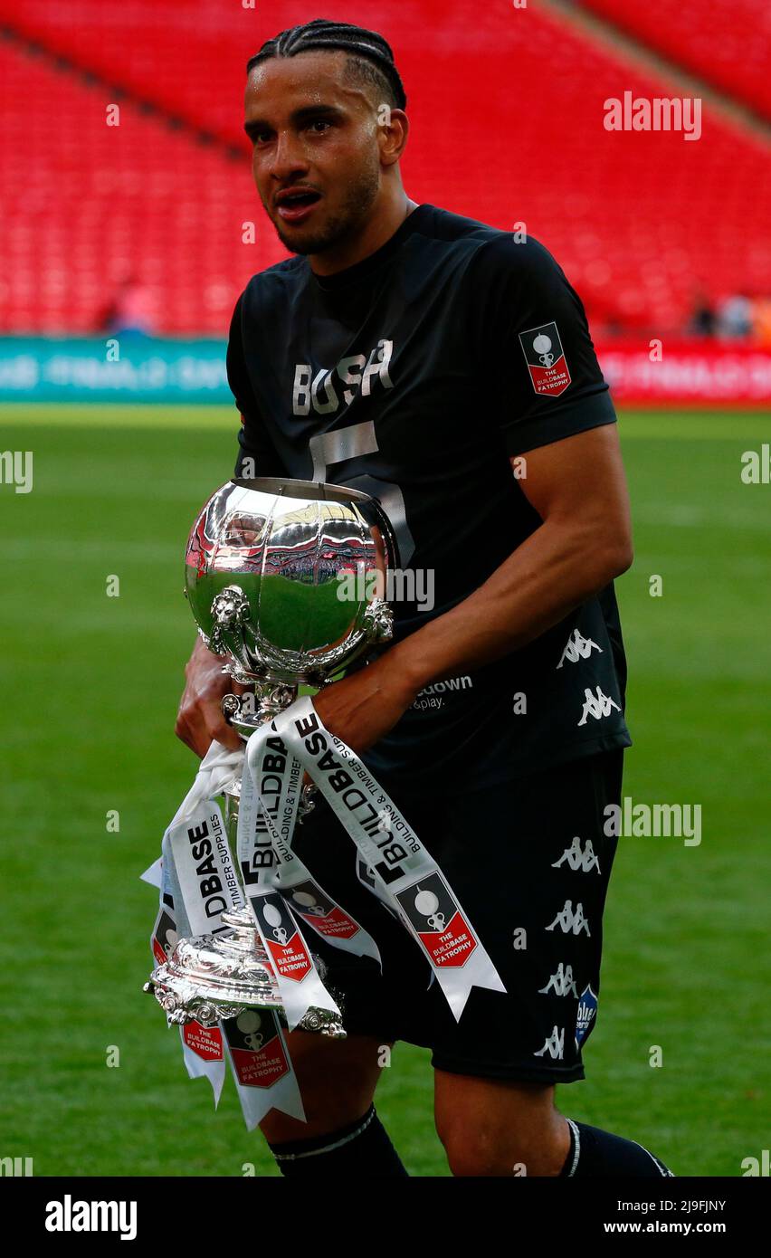 LONDON, ENGLAND - MAY 22: Chris Bush with FA Trophy after The Buildbase ...