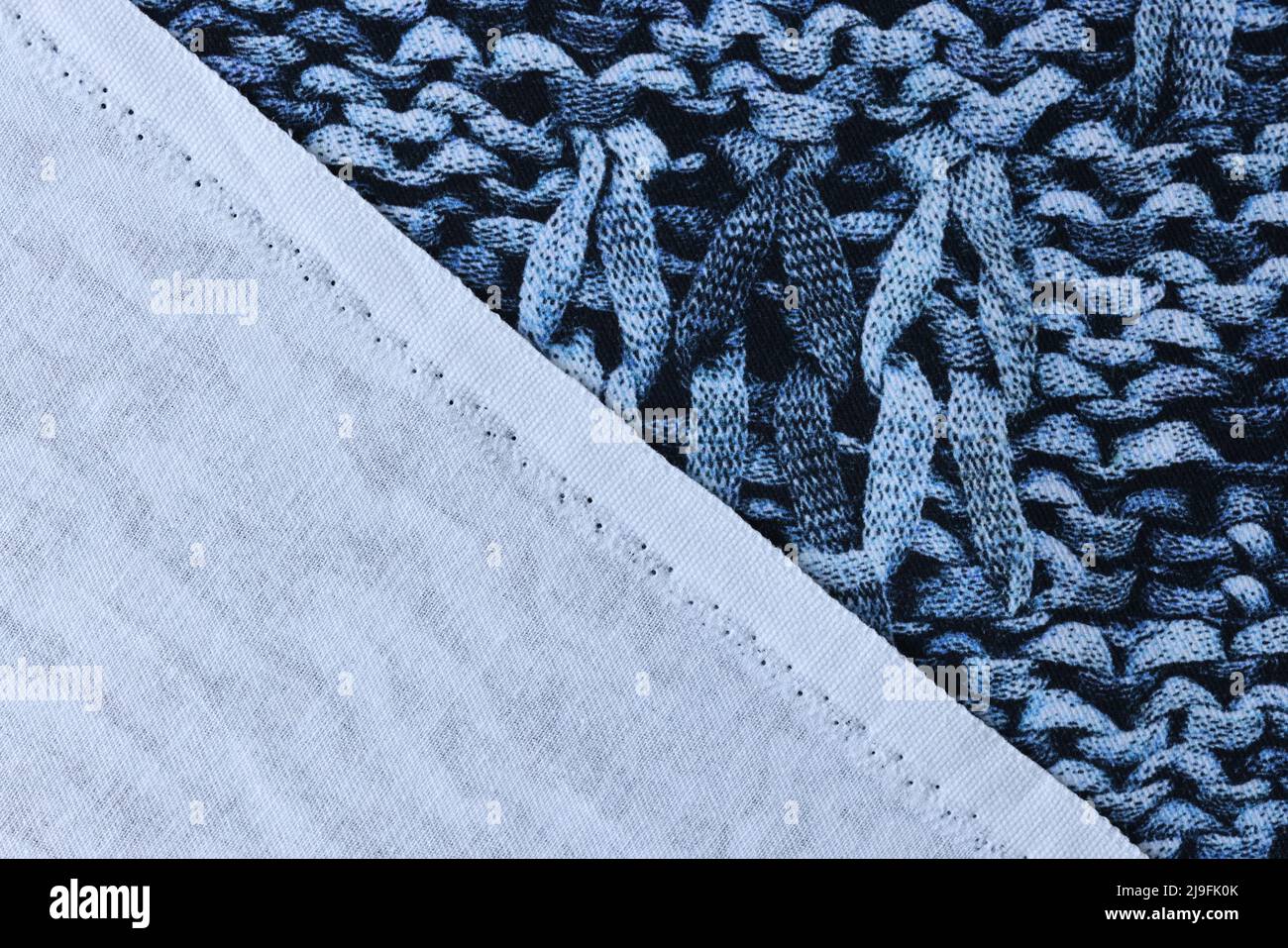 Seamless nautical pattern with rope weave and fabric back Stock Photo ...