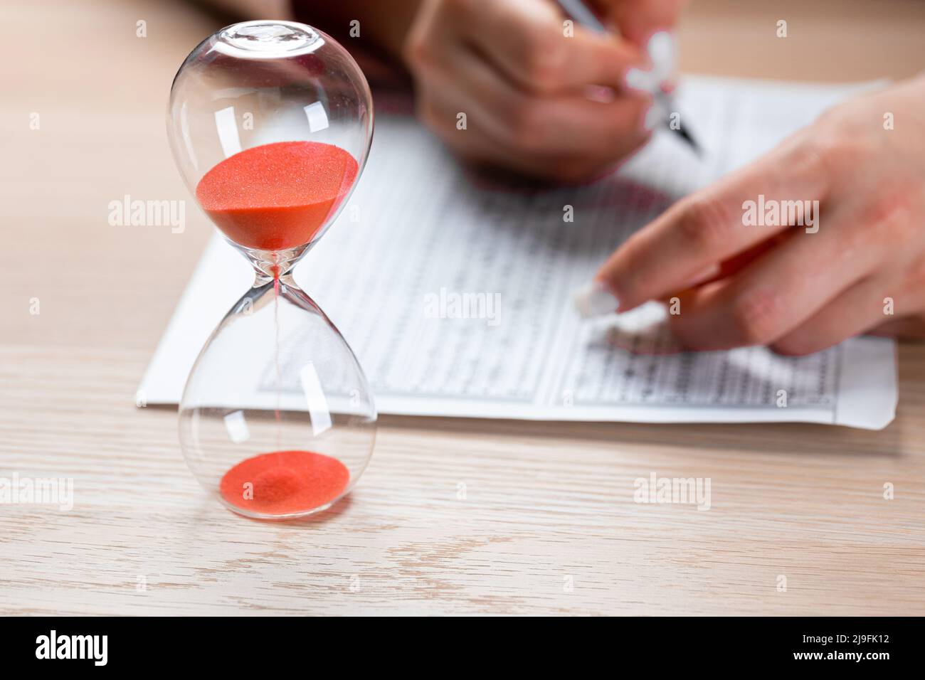 allotted time for exam and student hand testing in exercise and passing ...