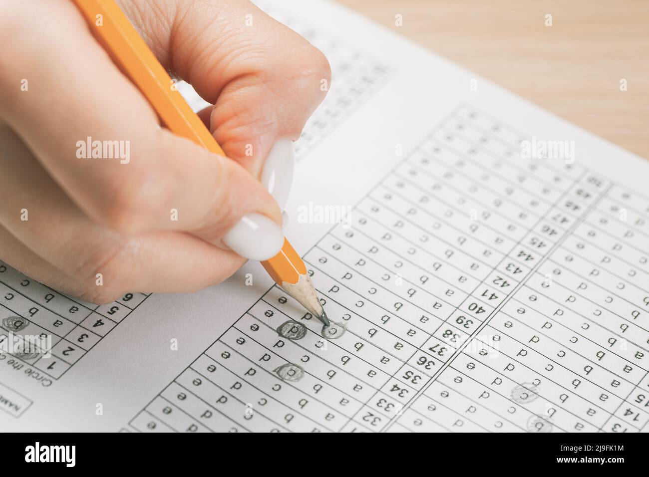 Students hands to take exams, writing an exam room with a pencil ...