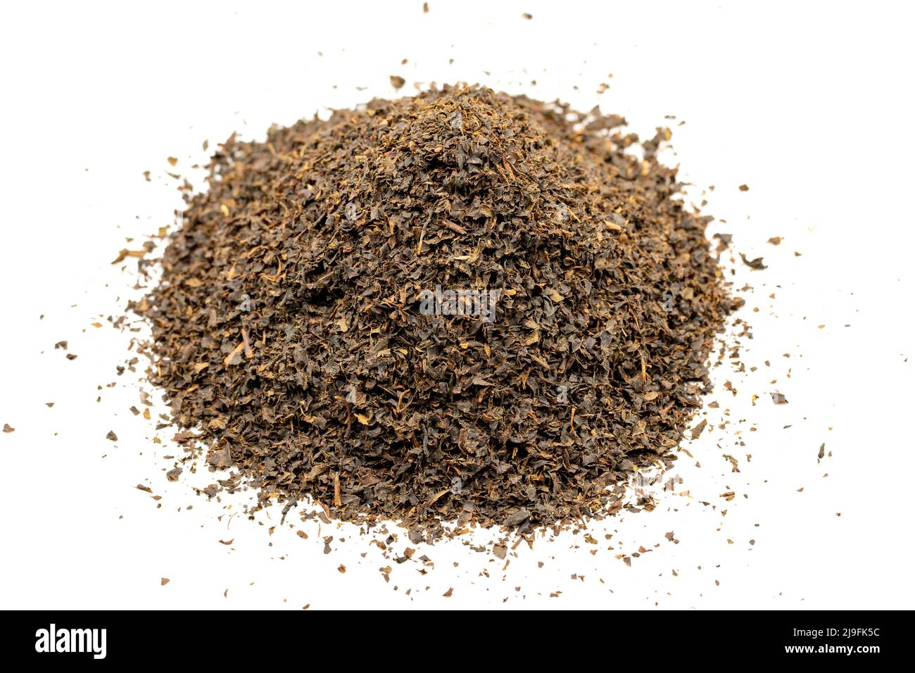 Black tea isolated on a white background. close up Stock Photo - Alamy