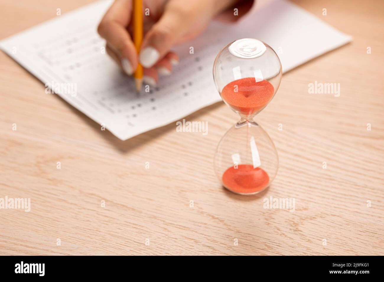 allotted time for exam and student hand testing in exercise and passing ...