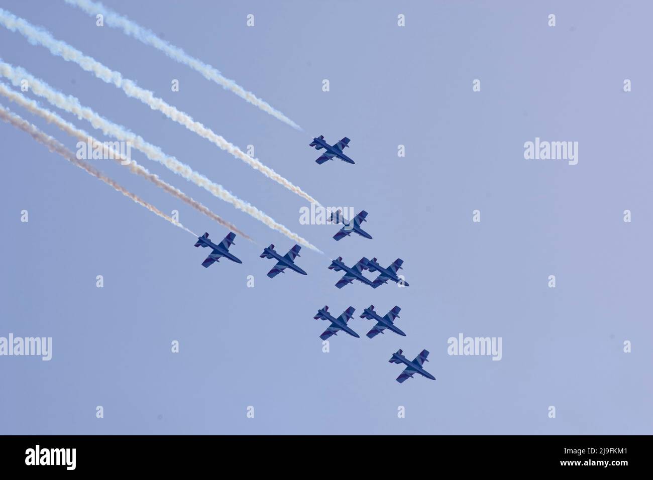 Italian Air Force Acrobatic Air Squadron "Frecce Tricolori", in Alghero ...