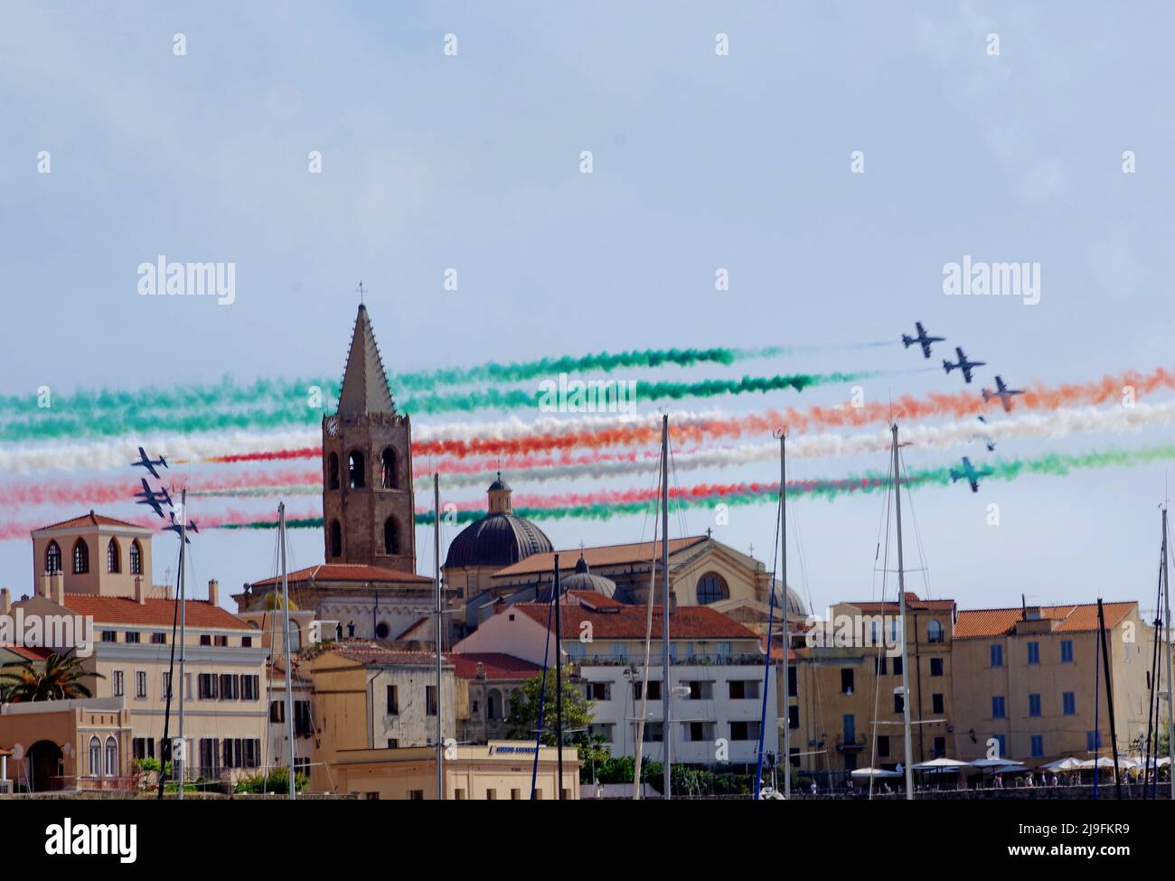 Italian Air Force Acrobatic Air Squadron "Frecce Tricolori", in Alghero ...