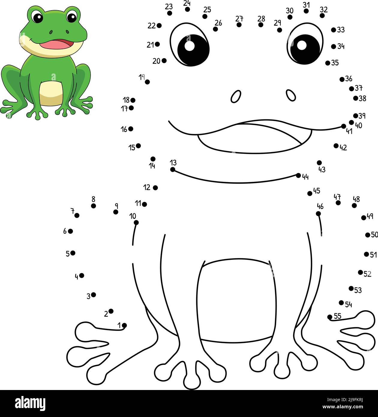 Dot To Dot Frog Coloring Page For Kids Stock Vector Image Art Alamy dot-to-dot-frog-coloring-page-for-kids-stock-vector-image-art-alamy