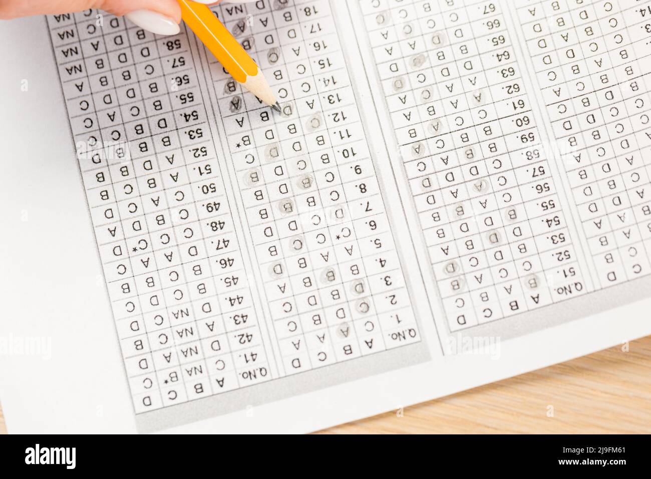 Students hands to take exams, writing an exam room with a pencil ...