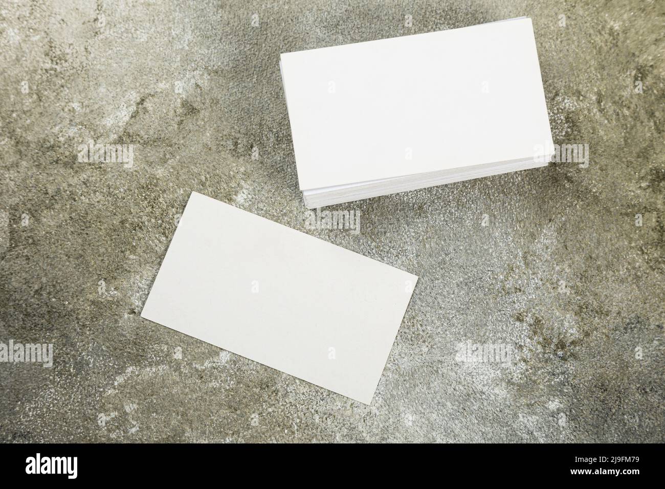 stack of business cards blank mockup on grunge background mocap for ...