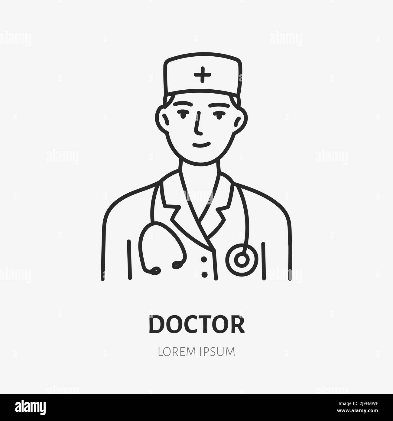 Stethoscope male Black and White Stock Photos & Images - Alamy