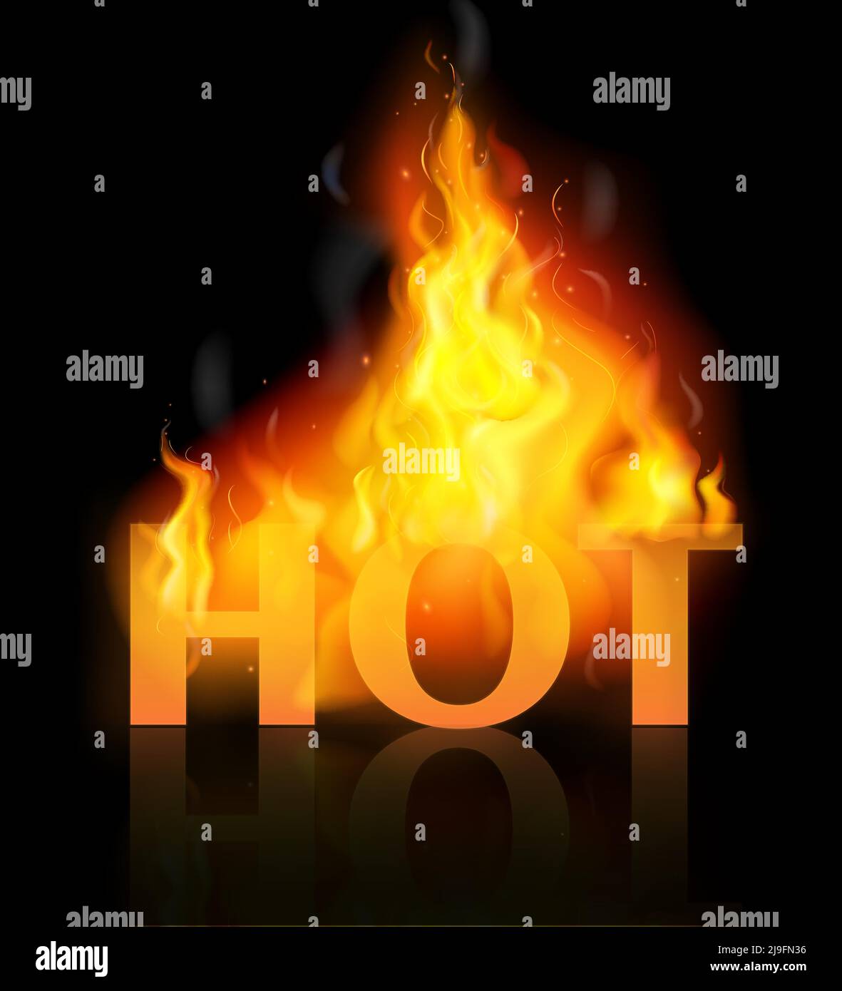 Realistic fire composition hot hi-res stock photography and images - Alamy