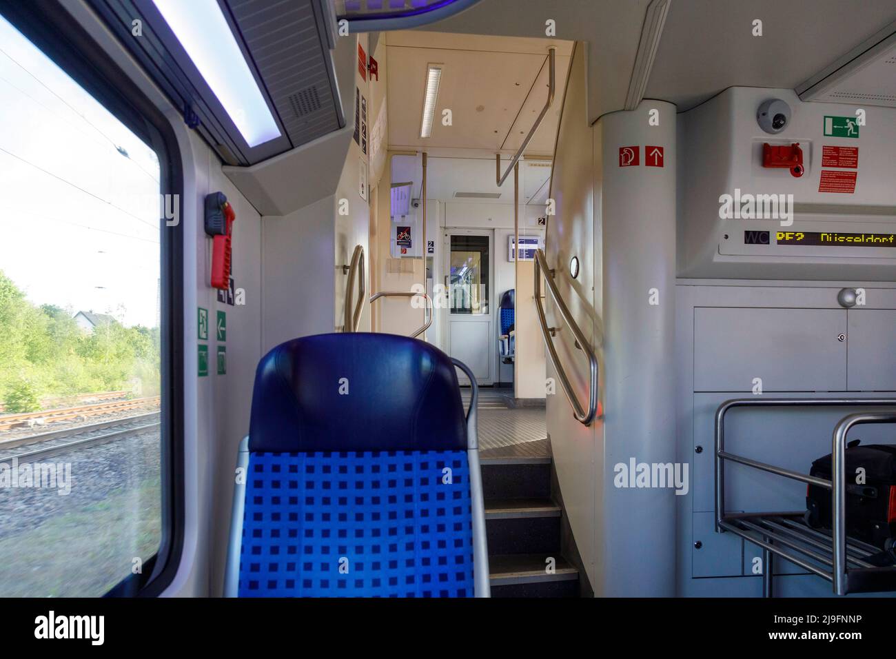 Bi-level carriage, Regional-Express of the Deutsche Bahn Stock Photo ...