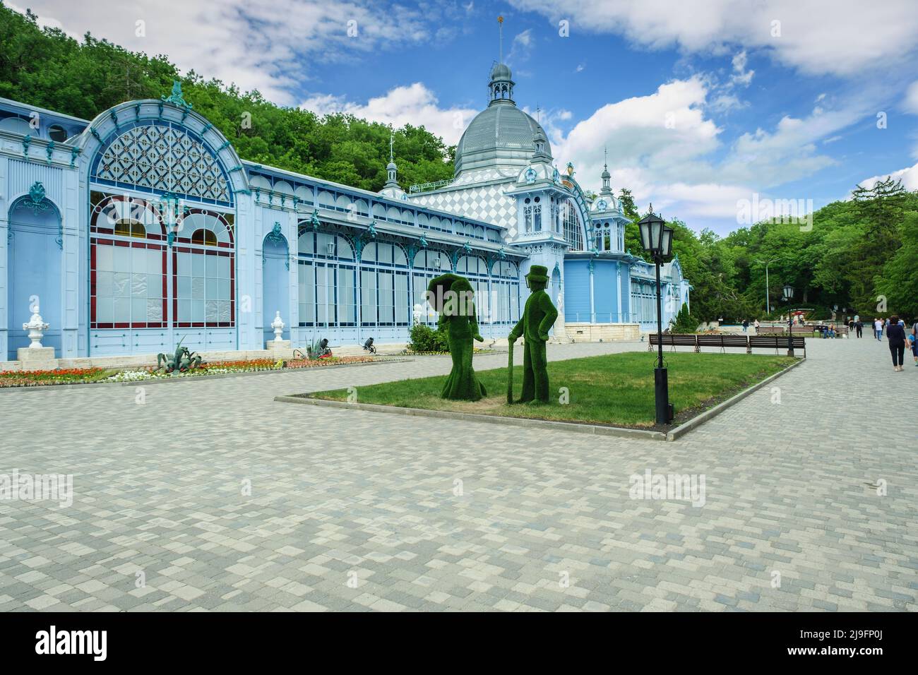 Pushkin Gallery in the resort park in the city of Zheleznovodsk, Russia ...
