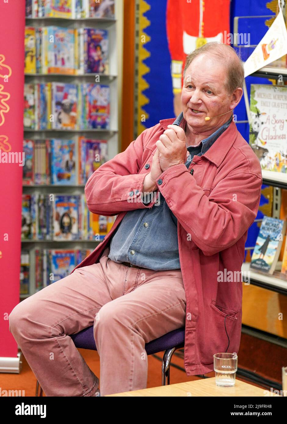 Children's author Michael Morpurgo gives a reading from his new book ...