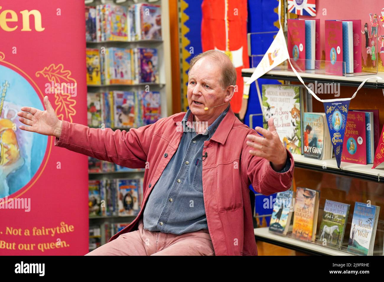 Children's author Michael Morpurgo gives a reading from his new book ...