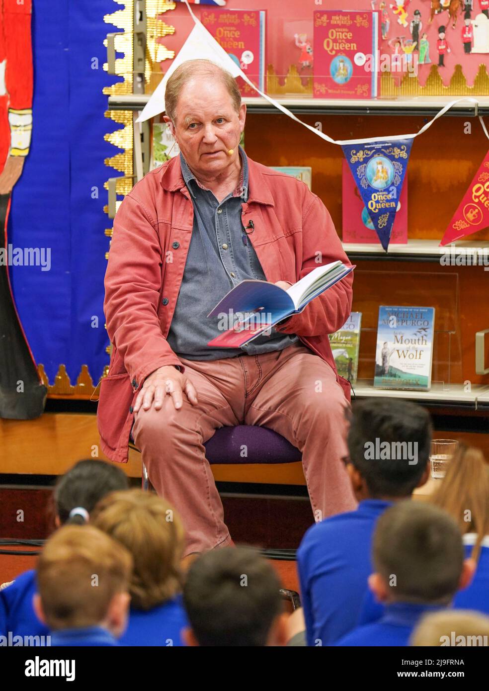 Children's author Michael Morpurgo gives a reading from his new book ...