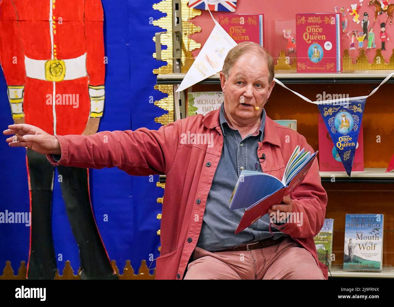 Children's author Michael Morpurgo gives a reading from his new book ...