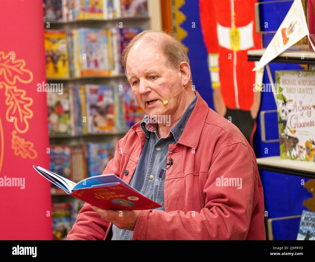 Children's author Michael Morpurgo gives a reading from his new book ...