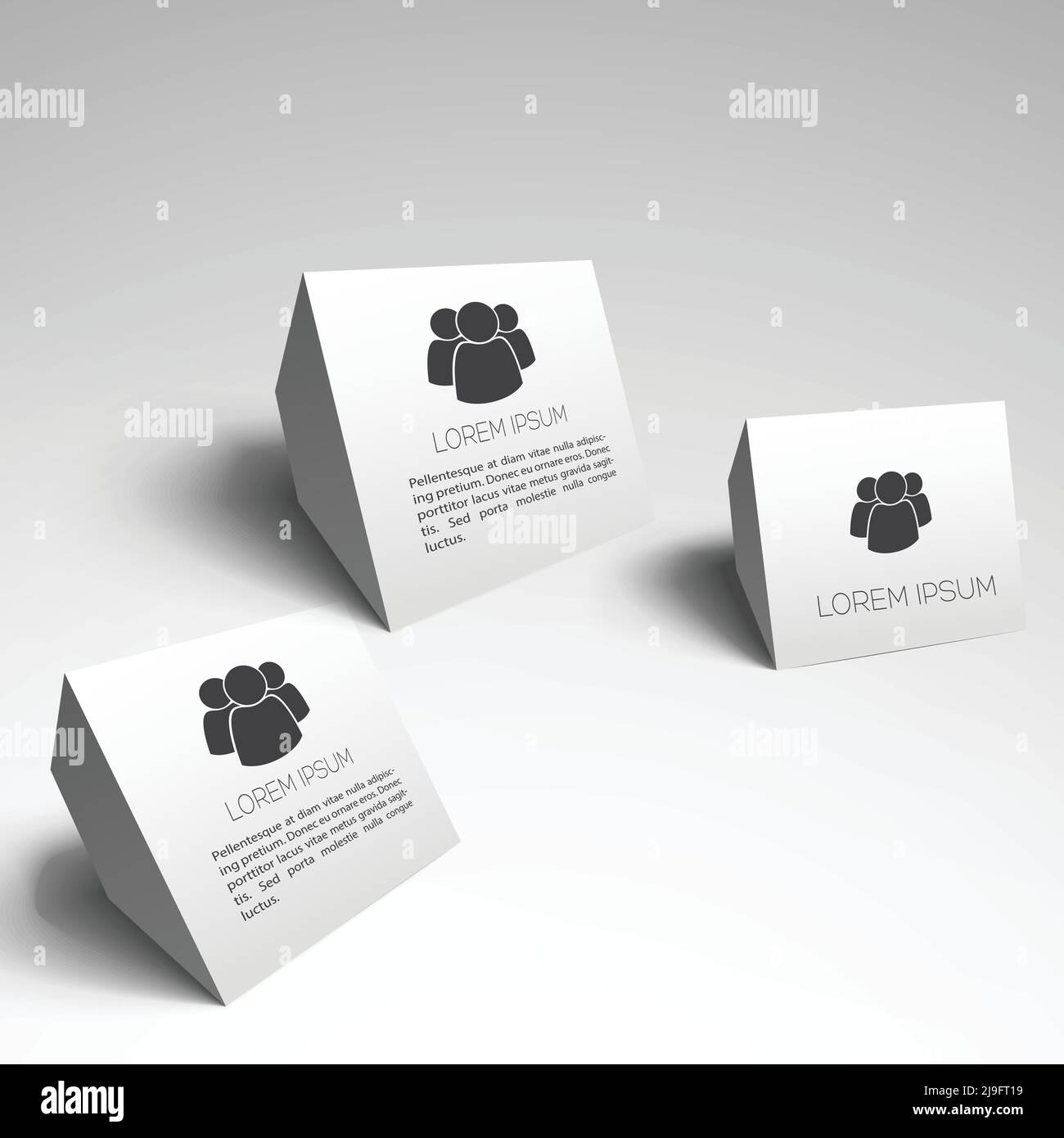 Modern design for business elements with place for text on white ...