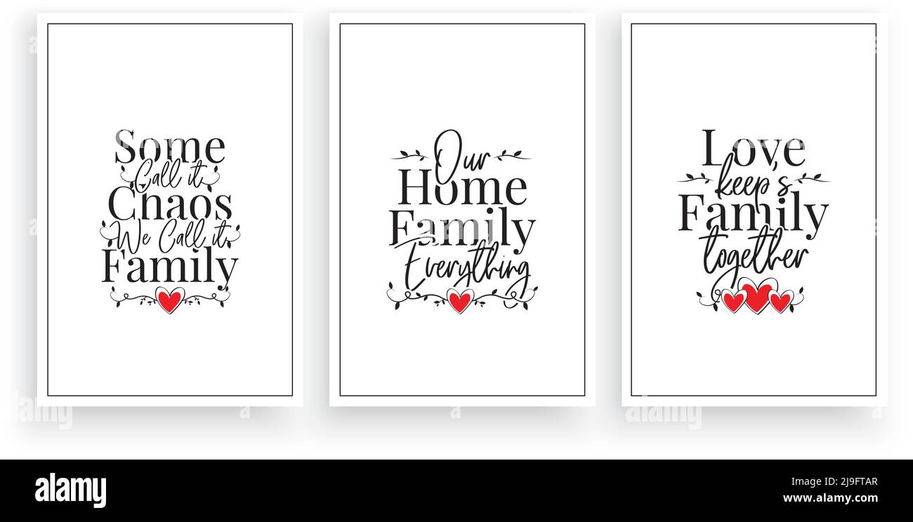 Family is everything Stock Vector Images - Alamy