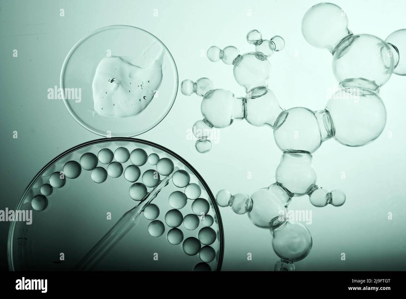 Abstract cosmetic laboratory. Chemical laboratory research. Cosmetic ...