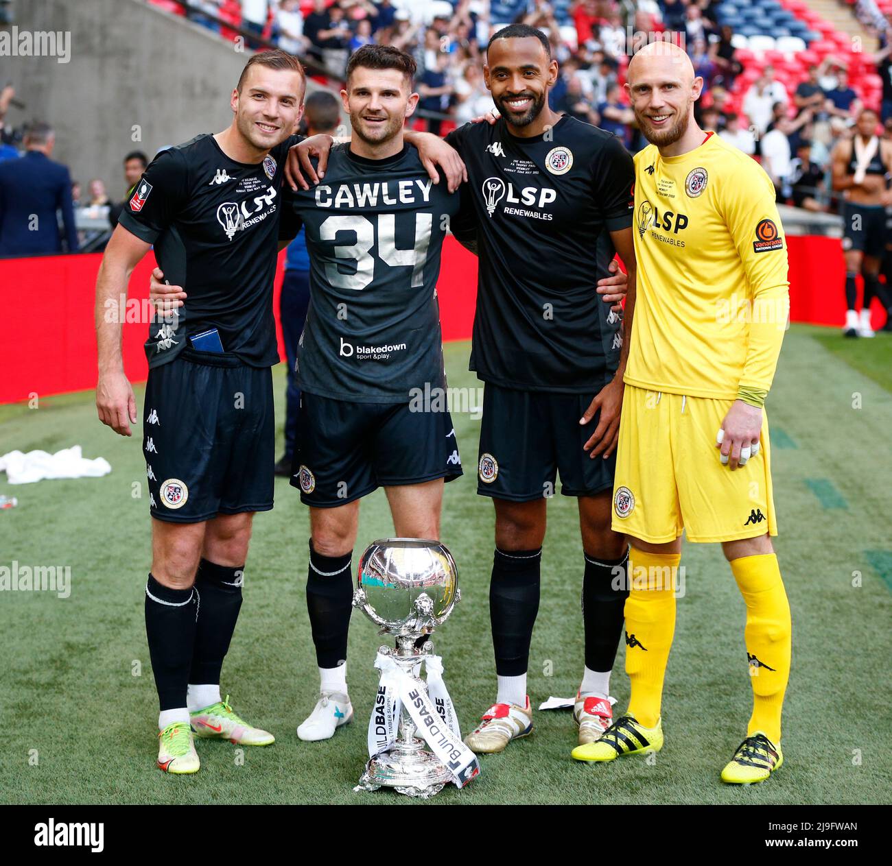 LONDON, ENGLAND - MAY 22:L-R Luke Coulson, Jack Cawley, Mark Cousins of ...