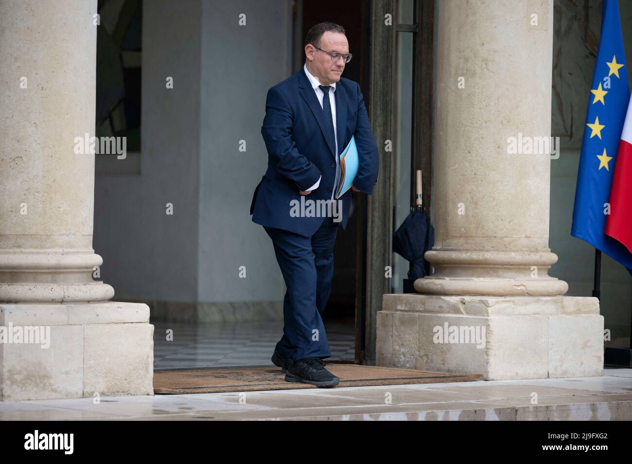 Paris, France. 23rd May, 2022. The Elysee Presidential Palace in Paris ...