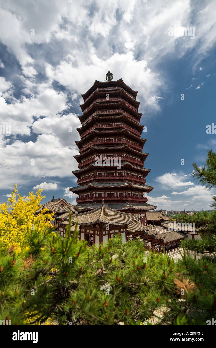 The 9 floor tower Stock Photo - Alamy