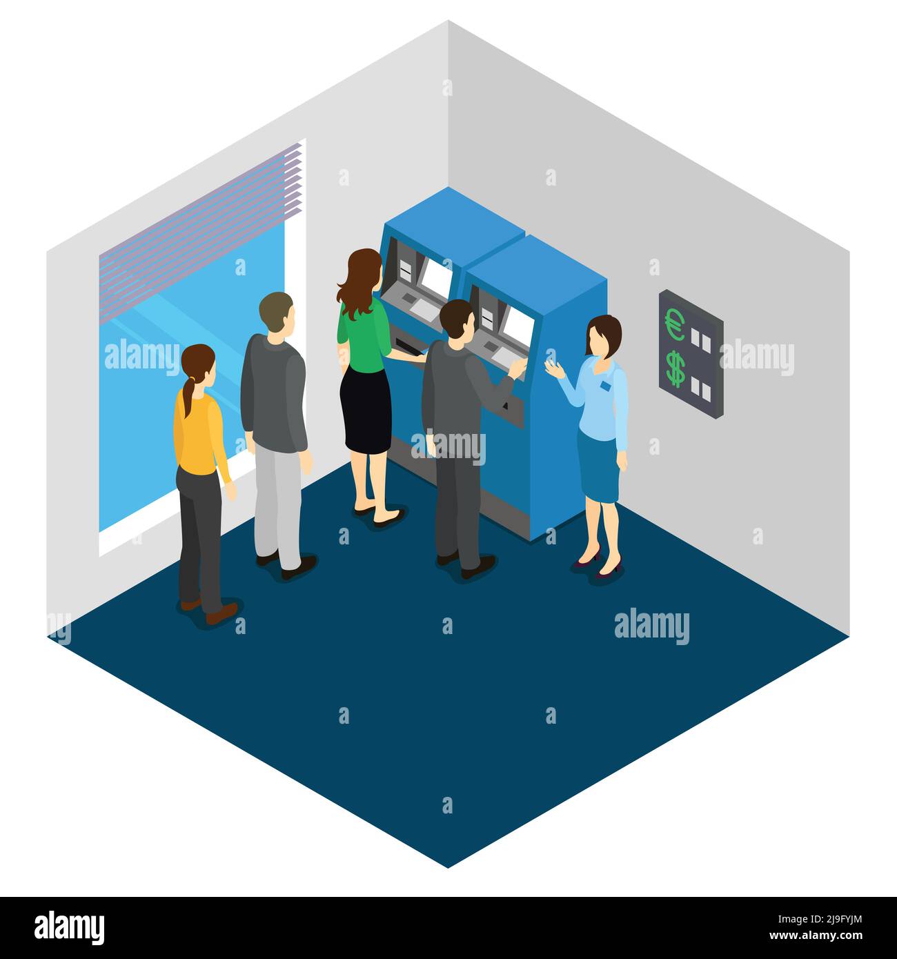 People atm Stock Vector Images - Alamy