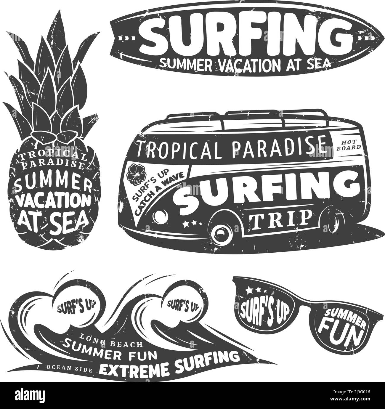 Graphics set Black and White Stock Photos & Images - Alamy