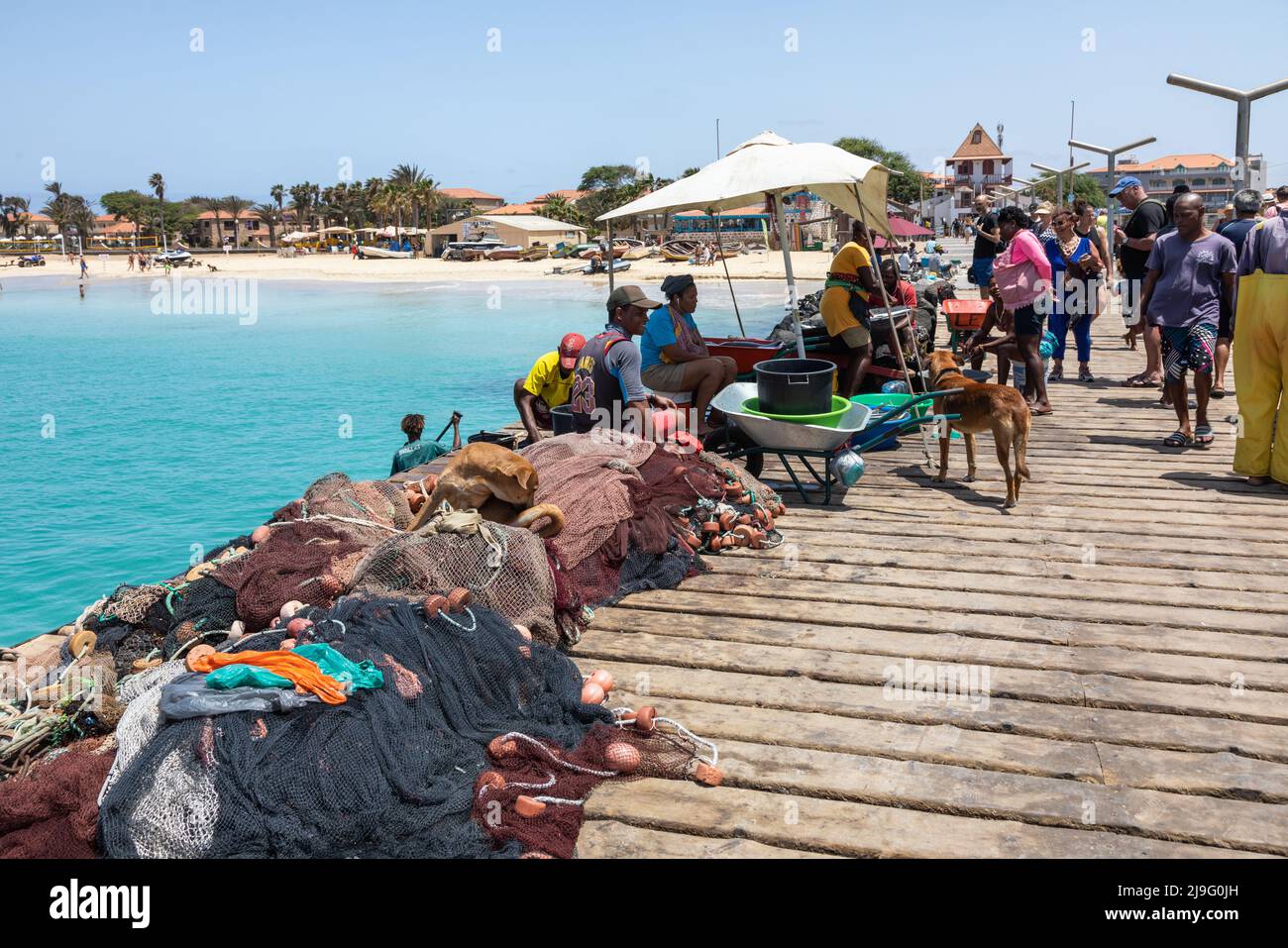 Tourist attraction at Santa Maria, Sal Island, Cape Verde Islands ...