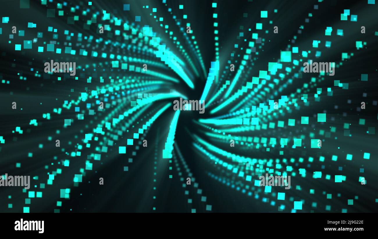 Digital squares. Computer generated 3d render Stock Photo - Alamy