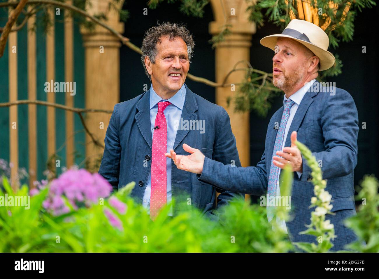 London, UK. 23rd May, 2022. Monty Don and Jo Swift on The RNLI Garden ...