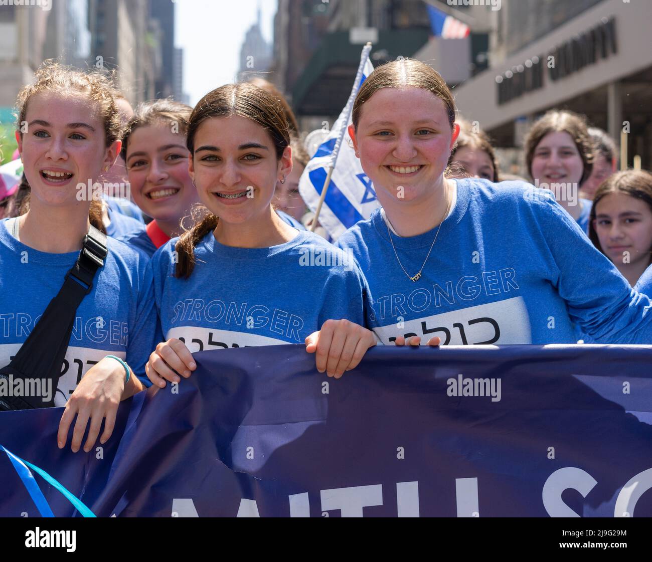 The Celebrate Israel Parade made its way up Fifth Avenue in New York ...