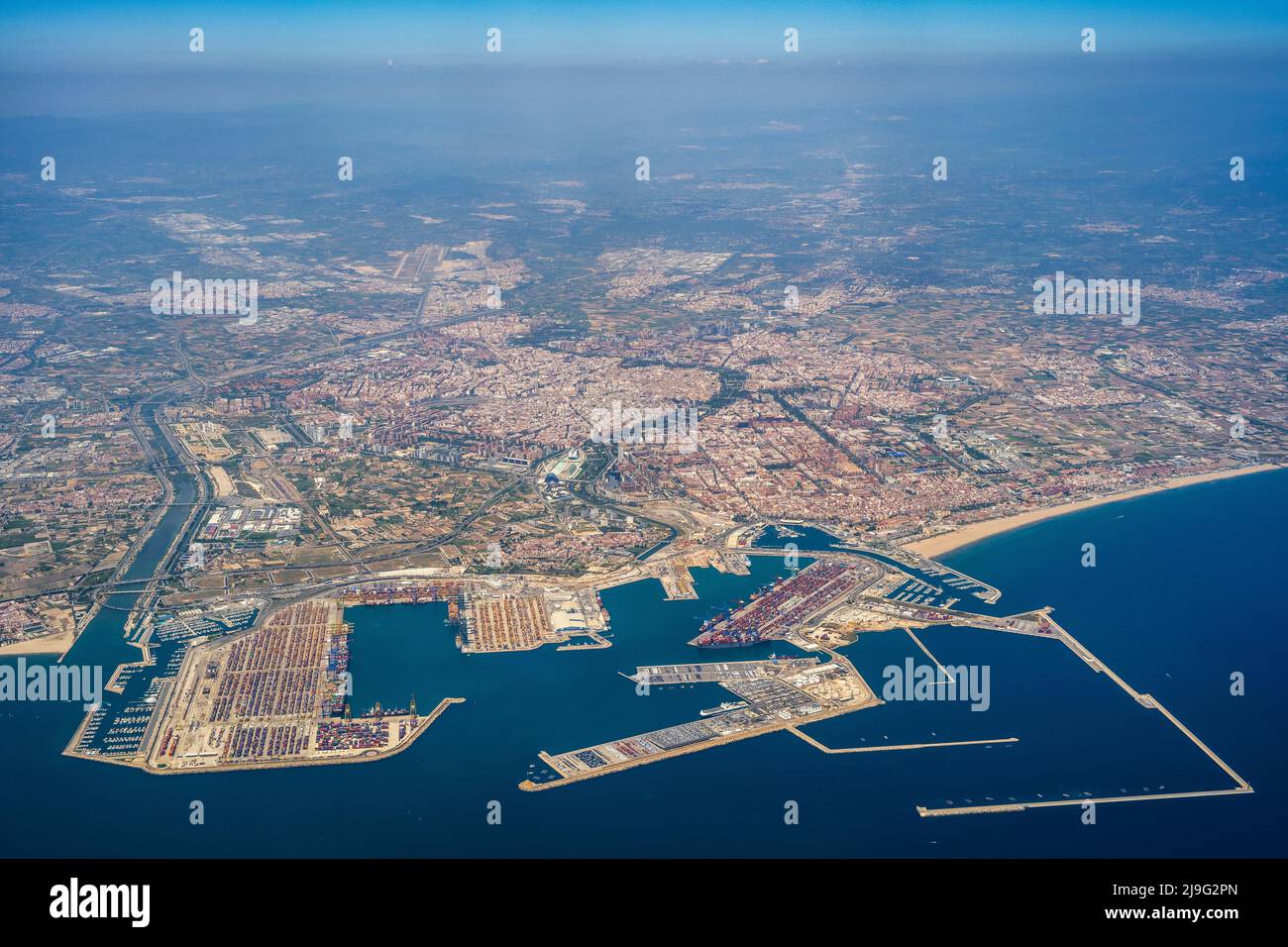 Aerial photograph of valencia hi-res stock photography and images - Alamy