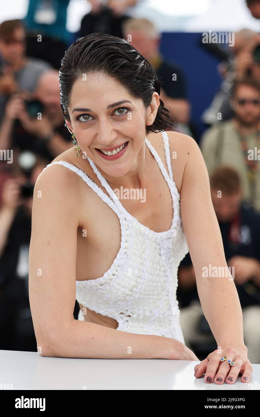 Cannes, France. 23rd May, 2022. Zar Amir Ebrahimi attends the photocall for "Holy Spider" during ...