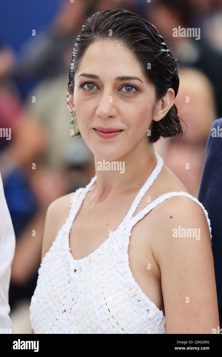 Cannes, France. 23rd May, 2022. Zar Amir Ebrahimi attends the photocall for "Holy Spider" during ...