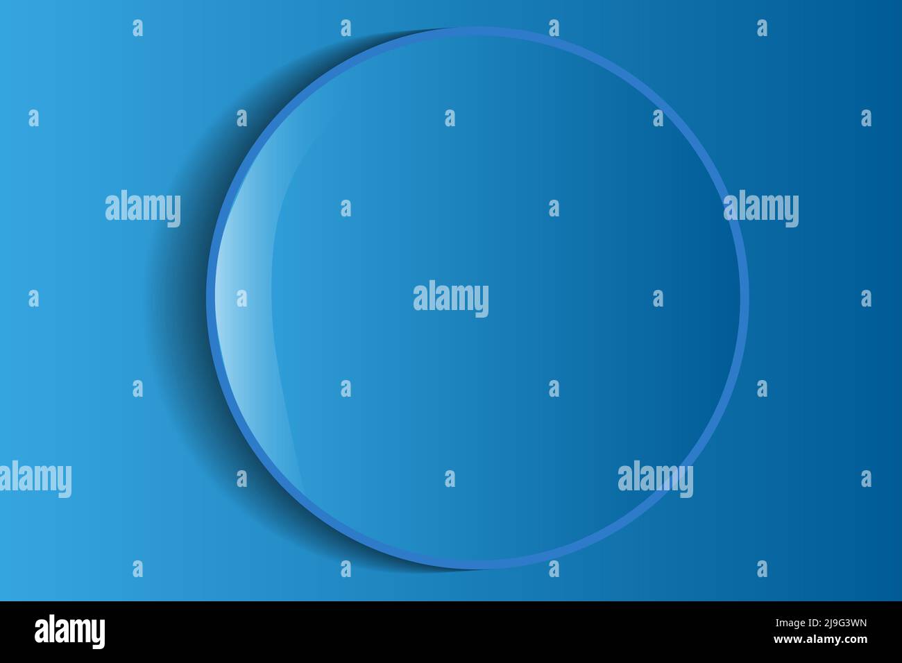 a blue plate on a blue background. vector illustration Stock Vector ...