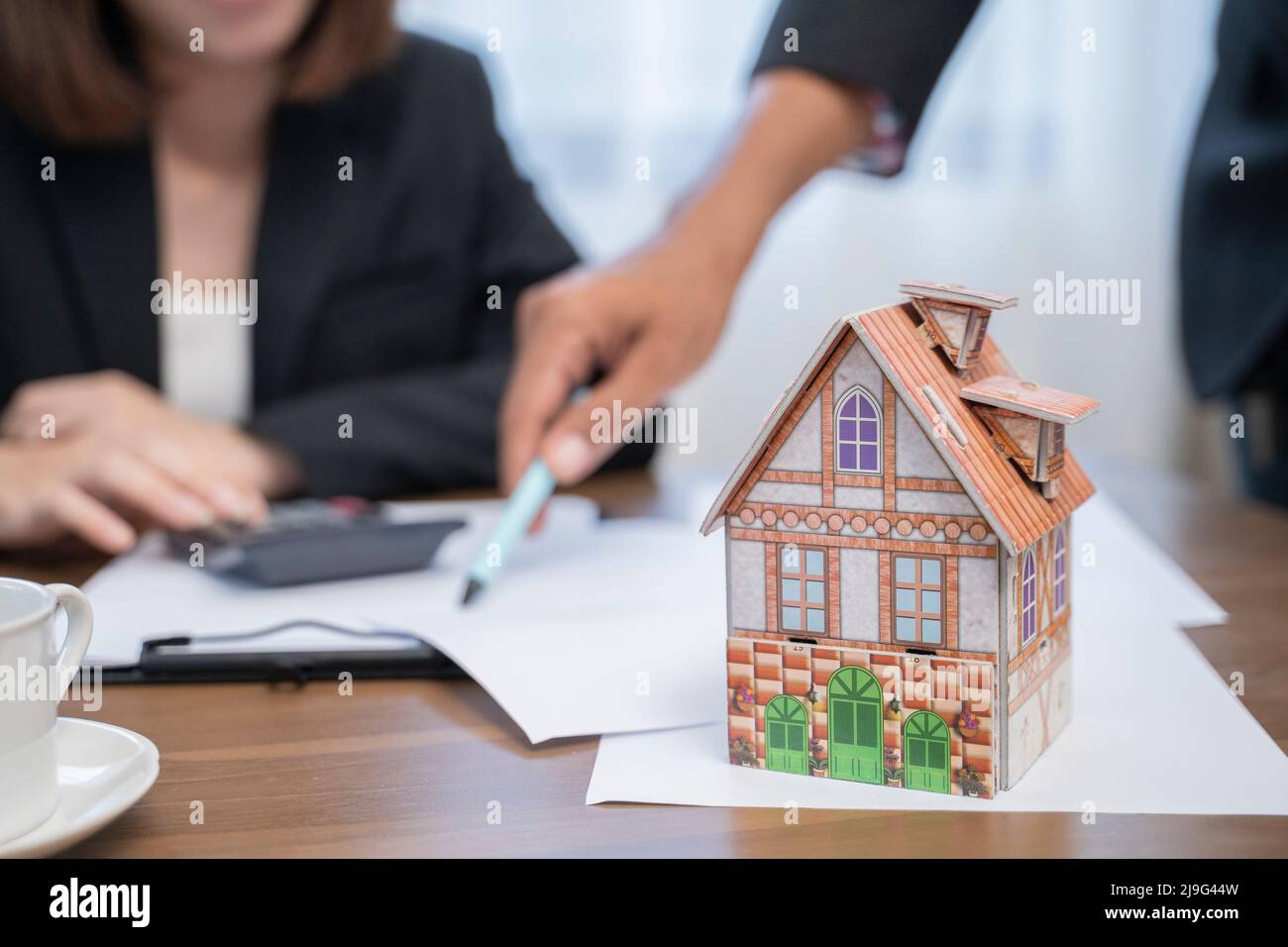 Beautiful model house,Close up Stock Photo - Alamy