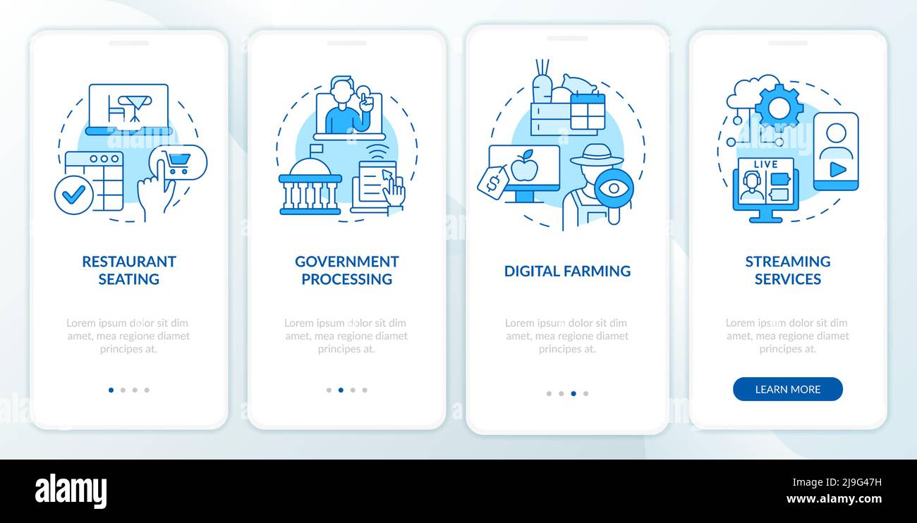 Internet services onboarding mobile Stock Vector Images - Alamy