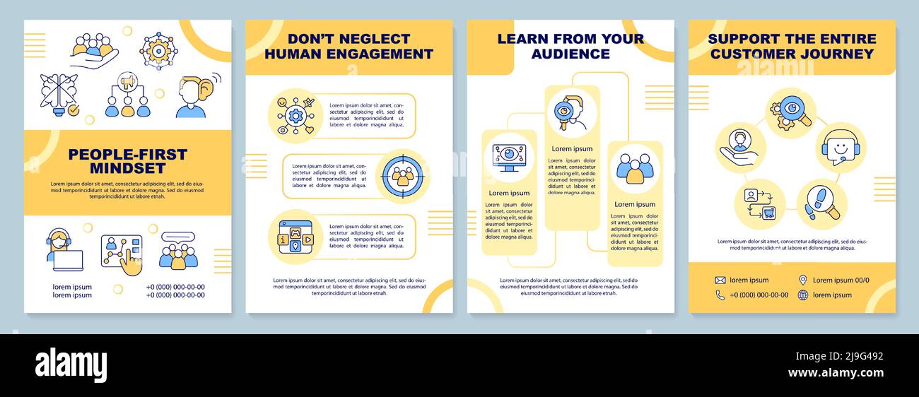 People first mindset brochure template Stock Vector Image & Art - Alamy