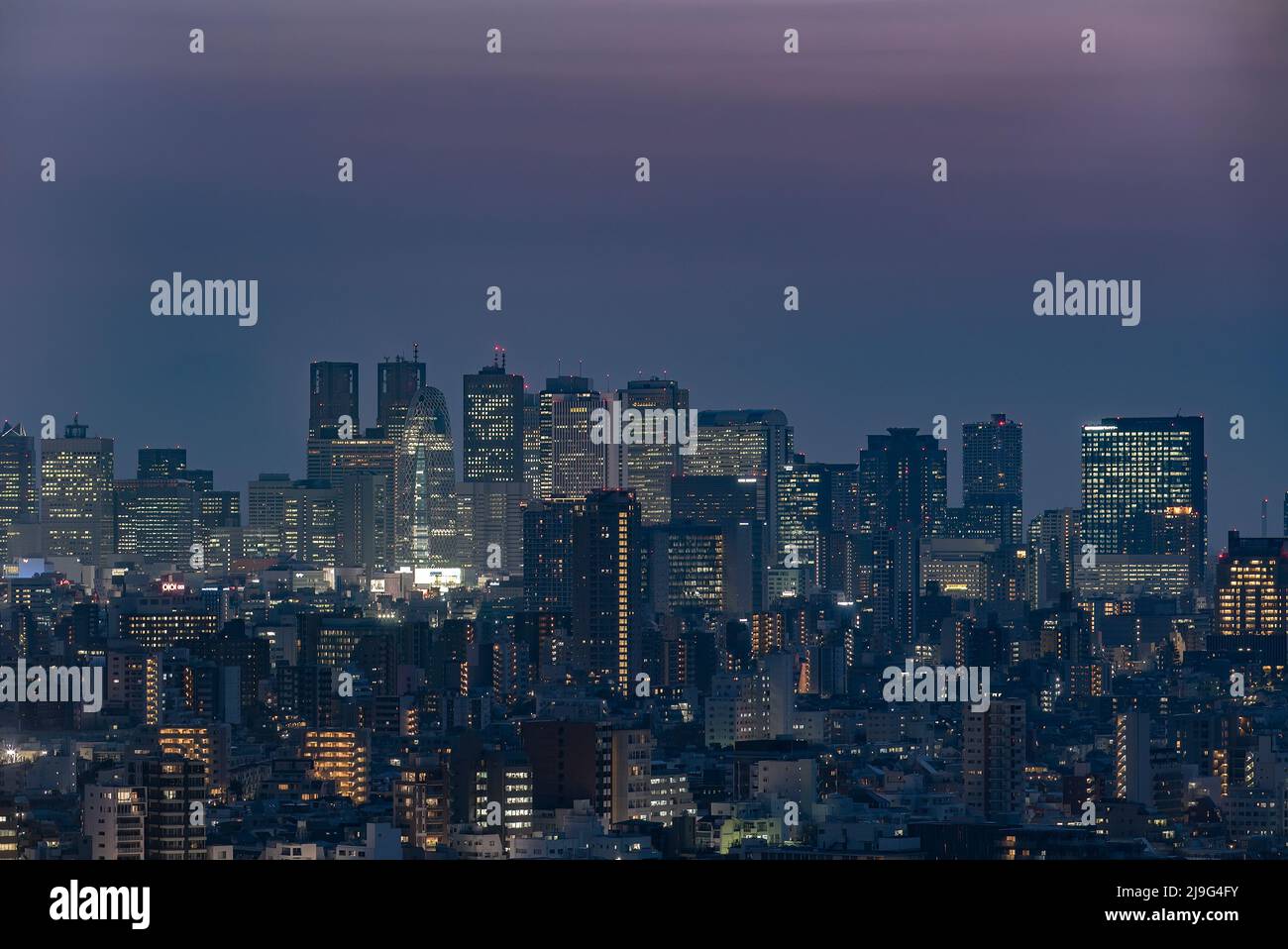 The streets of Tokyo Japan at Night Stock Photo - Alamy