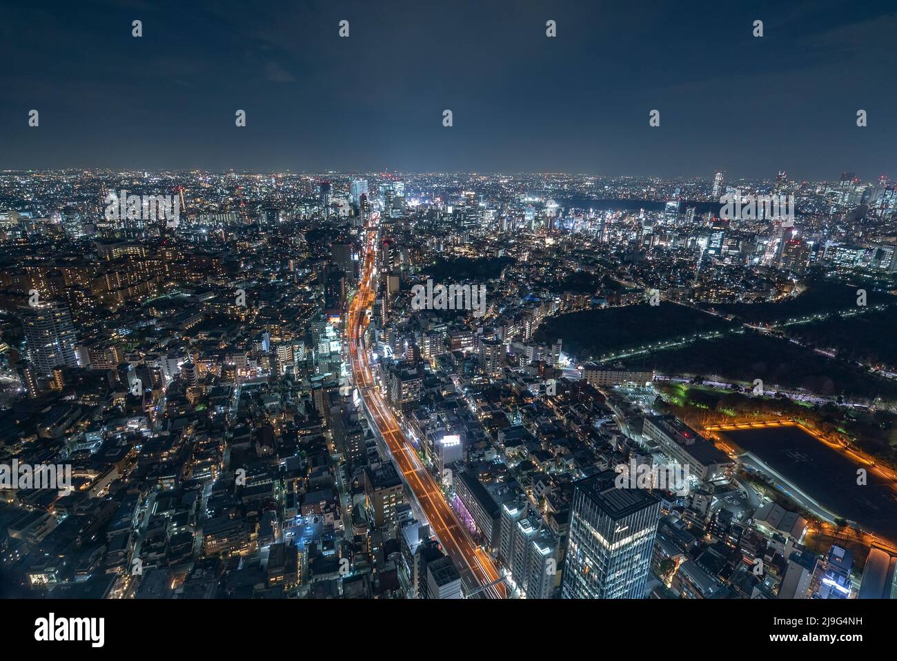 The streets of Tokyo Japan at Night Stock Photo - Alamy
