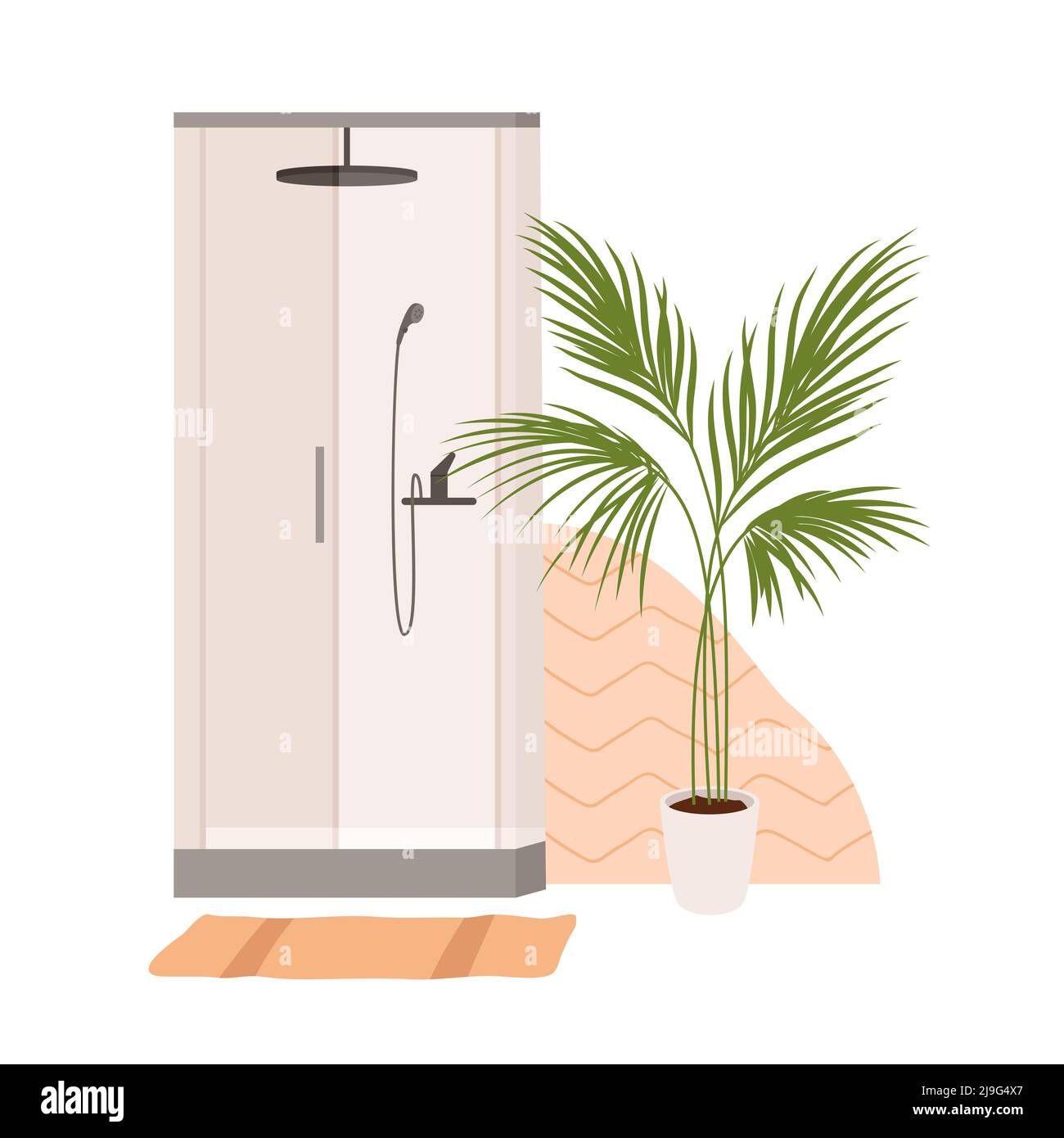 Shower cubicle Stock Vector Images - Alamy