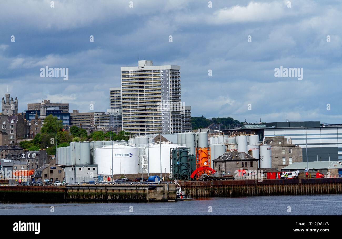 Landscape view of Aberdeen harbour situated along 16 Regent Quay which ...