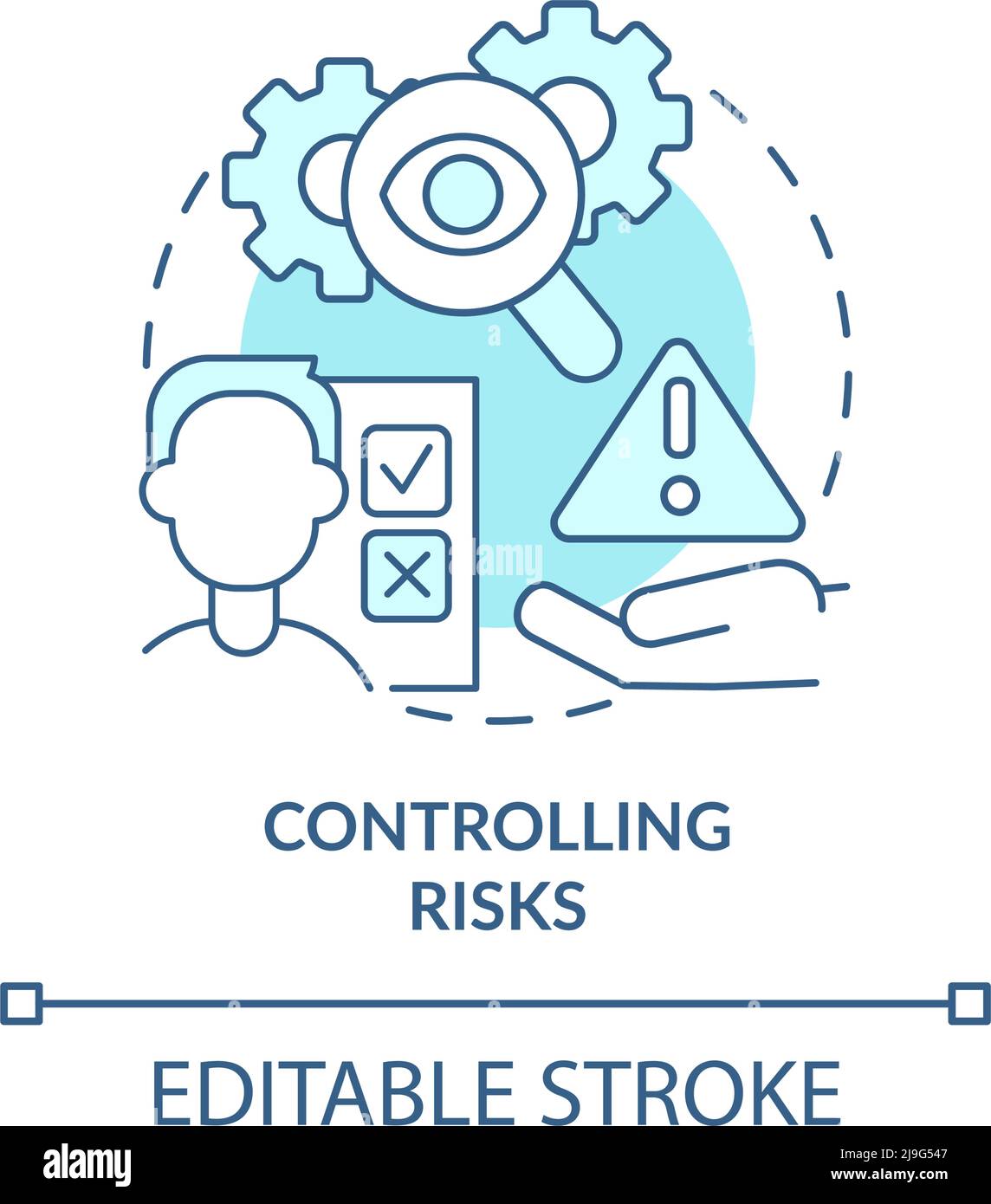 Controlling risks turquoise concept icon Stock Vector Image & Art - Alamy Controlling risks turquoise concept icon Stock Vector Image & Art - Alamy