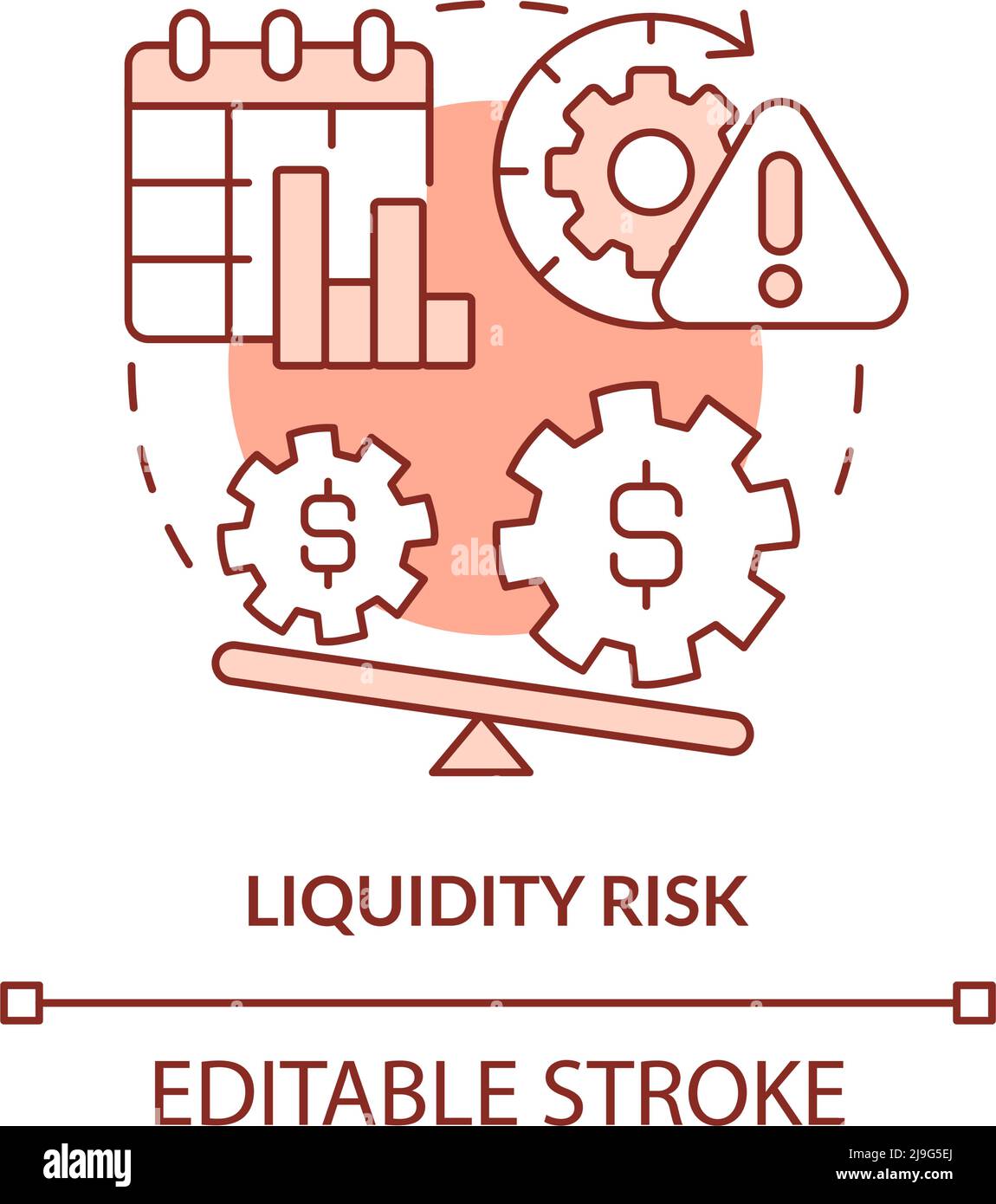 Liquidity risk terracotta concept icon Stock Vector Image & Art - Alamy